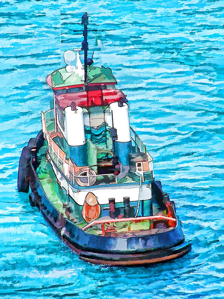 "Tug Boat" Sticker for Sale by CCoburn3A | Redbubble