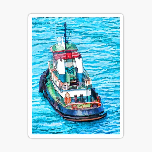 "Tug Boat" Sticker for Sale by CCoburn3A | Redbubble