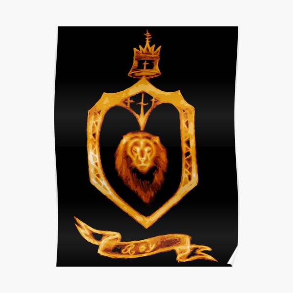 "Golden Roy Crest" Poster for Sale by ROYdesignerco | Redbubble