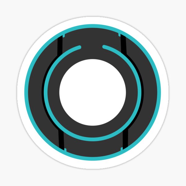 "Minimal Blue TRON Identity Disk" Sticker for Sale by morphedillusion ...