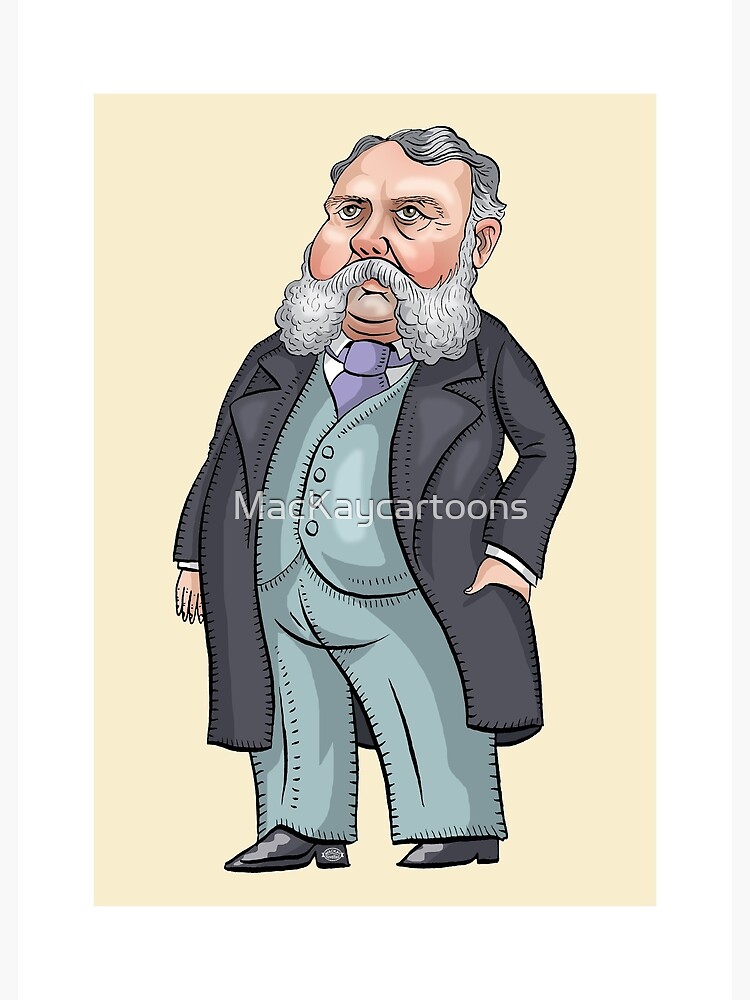"President Chester A. Arthur" Poster for Sale by MacKaycartoons | Redbubble