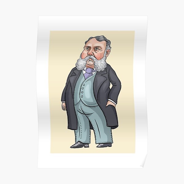 "President Chester A. Arthur" Poster for Sale by MacKaycartoons | Redbubble