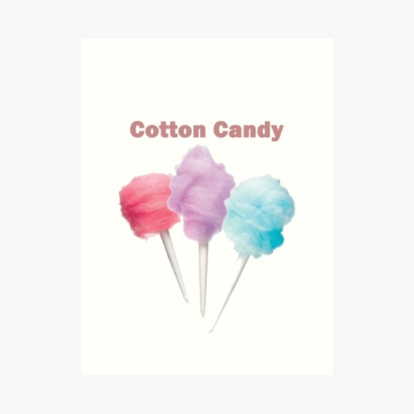 "Cotton Candy design" Art Print by Aeshah44 | Redbubble