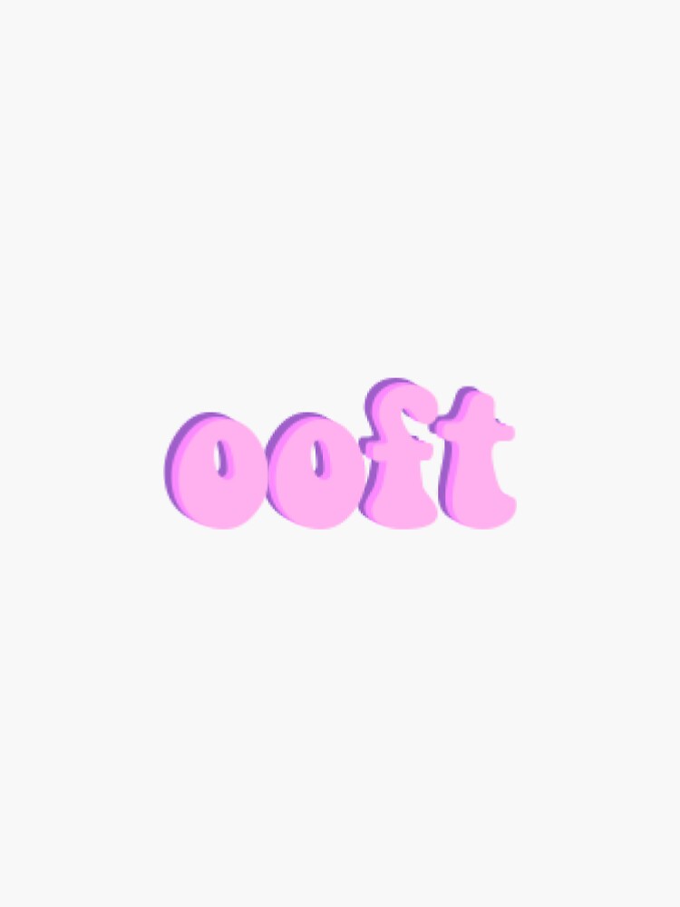 "ooft pink" Sticker for Sale by mhj5503 | Redbubble