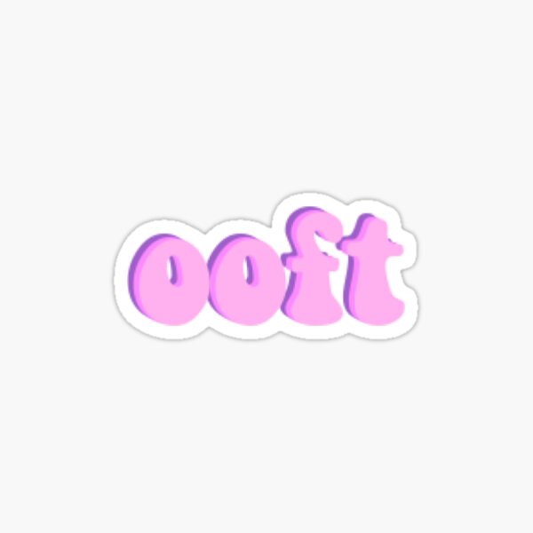 "ooft pink" Sticker for Sale by mhj5503 | Redbubble