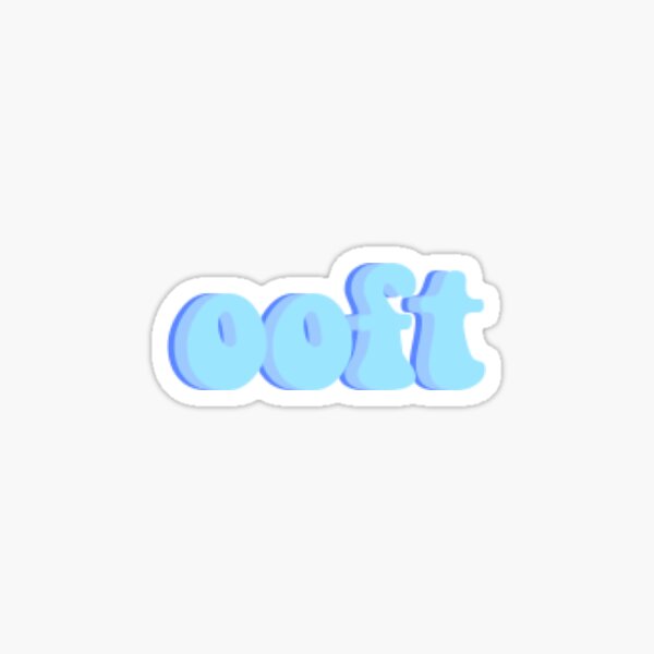 "ooft blue" Sticker by mhj5503 | Redbubble