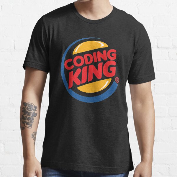 "The Coding King" T-shirt for Sale by mistachin | Redbubble | coding t ...