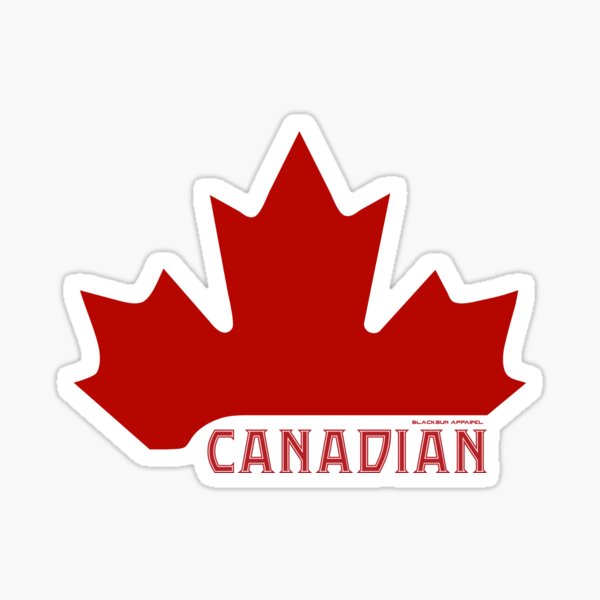 "Canadian Flag ( Red )" Sticker for Sale by BLACKSUN-SHOP | Redbubble