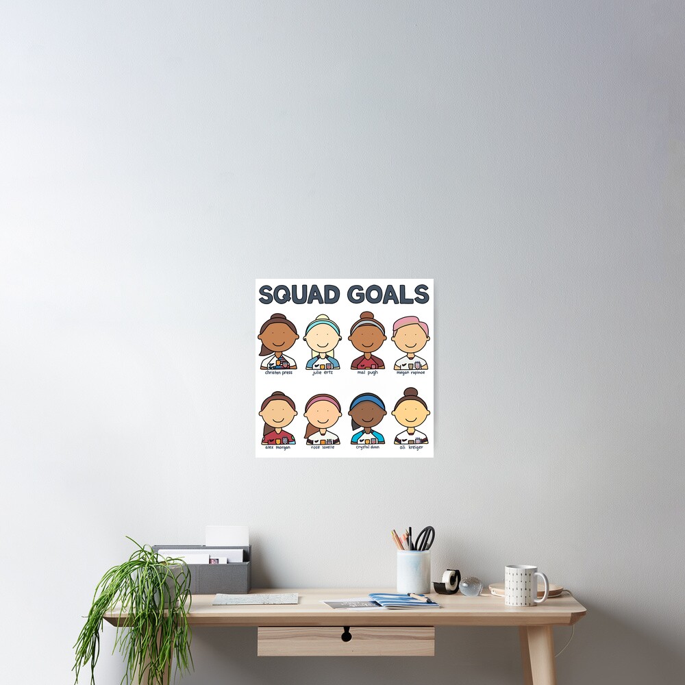 "USWNT World Cup Soccer Team Squad Goals" Poster for Sale by ...