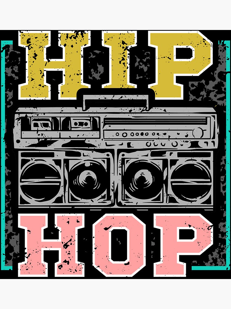 "Hip Hop Artists Cassettes Old School Rap ." Sticker for Sale by elbakr ...