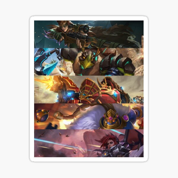 "Paladins Characters in action" Sticker by FartzX | Redbubble
