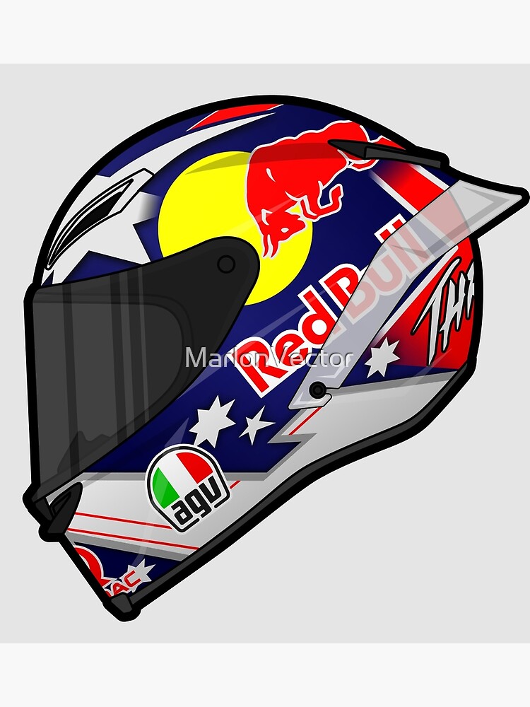 "Jack Miller Helmet JM43 2019" Poster by MarlonVector | Redbubble