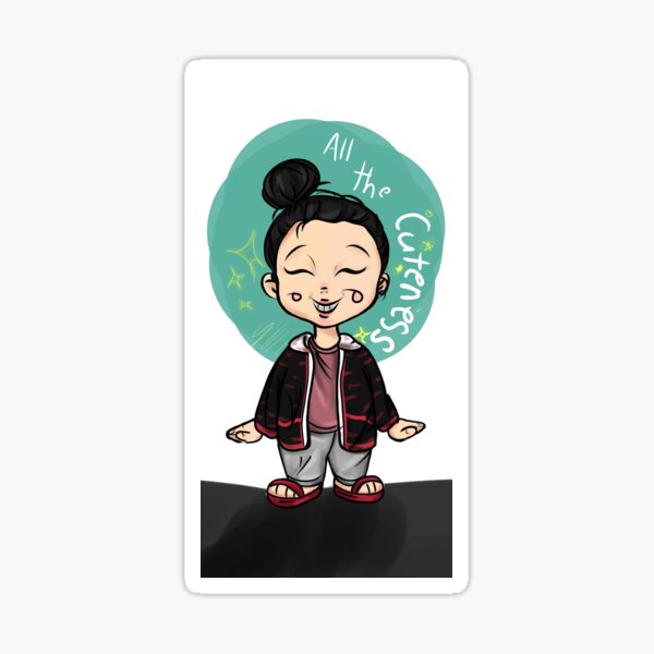 "Happy and cute!" Sticker for Sale by FATAMI | Redbubble