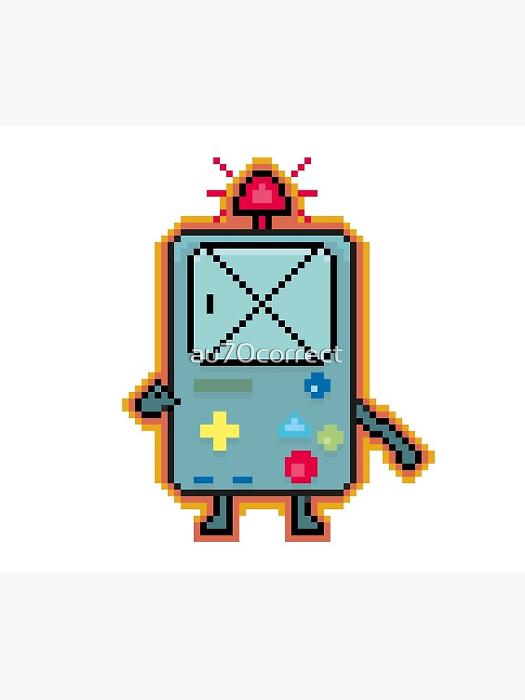 "Adventure Time BMO Pixel Art - Alarm" Poster by au70correct | Redbubble