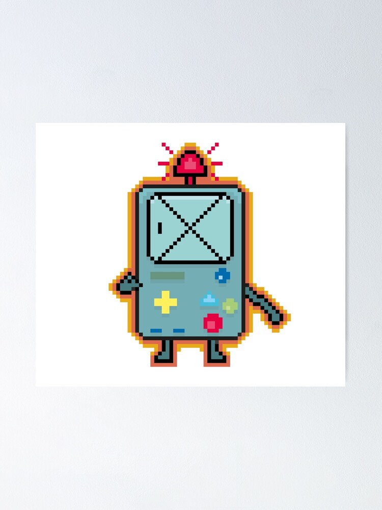 "Adventure Time BMO Pixel Art - Alarm" Poster by au70correct | Redbubble