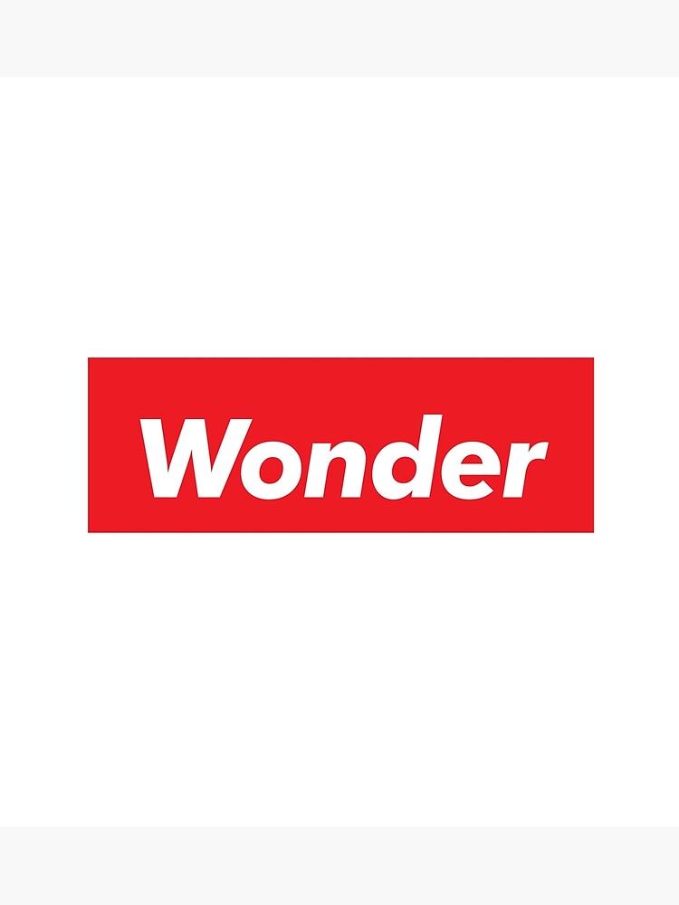 "Wonder- red logo" Art Print for Sale by Moonlight2020 | Redbubble
