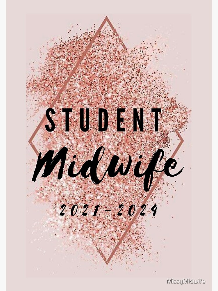 "Sparkly student midwife 2021-2024" Spiral Notebook for Sale by ...