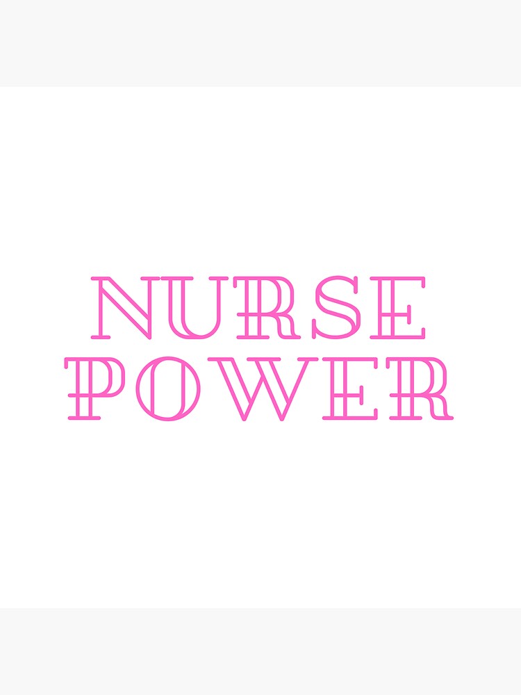 "Nurse Power" Sticker by Wolkensammler | Redbubble