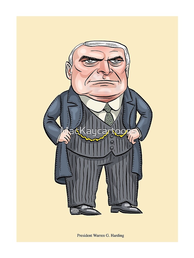 "President Warren G. Harding | By Graeme MacKay" Poster for Sale by ...