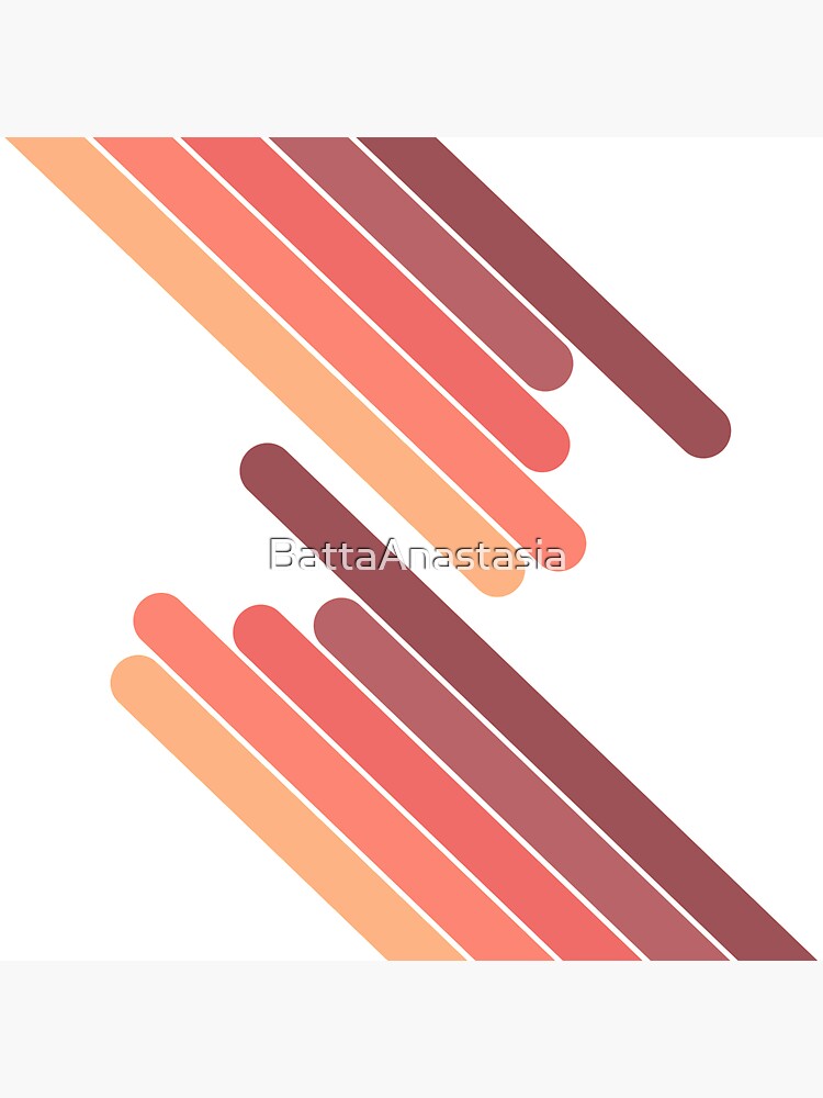 "Diagonal retro stripes" Sticker for Sale by BattaAnastasia | Redbubble