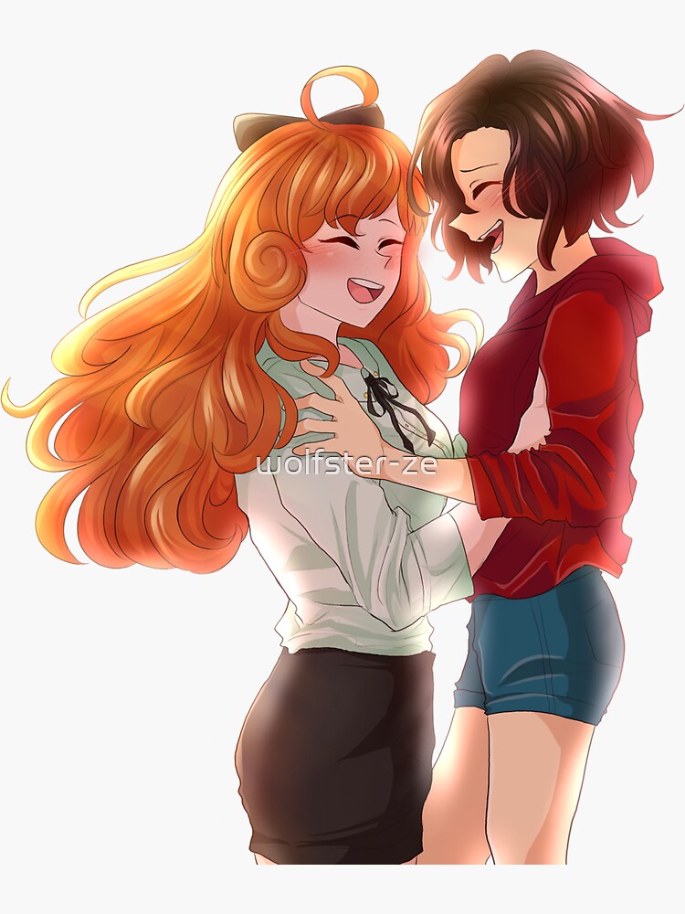 Ruby X Penny Rwby Sticker For Sale By Wolfster Ze Redbubble