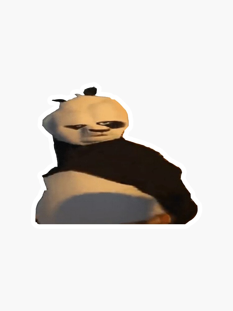 "Distorted Po Kung Fu Panda " Sticker by bryanttwl | Redbubble