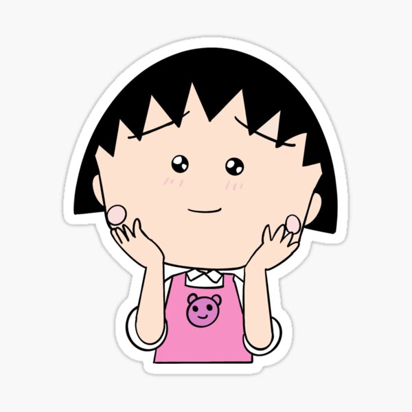 "chibi maruko chan " Sticker by wardaalowd | Redbubble