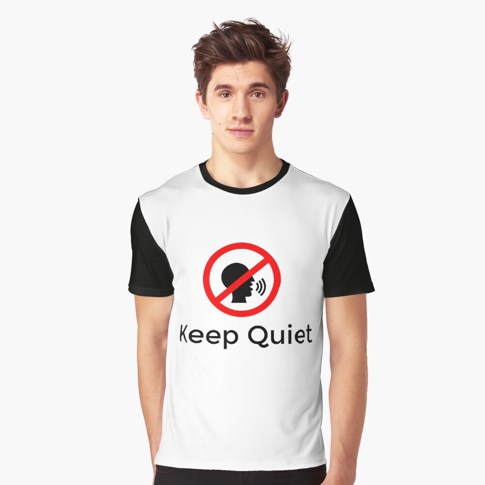 "Keep Quiet" Sticker for Sale by dyleke | Redbubble