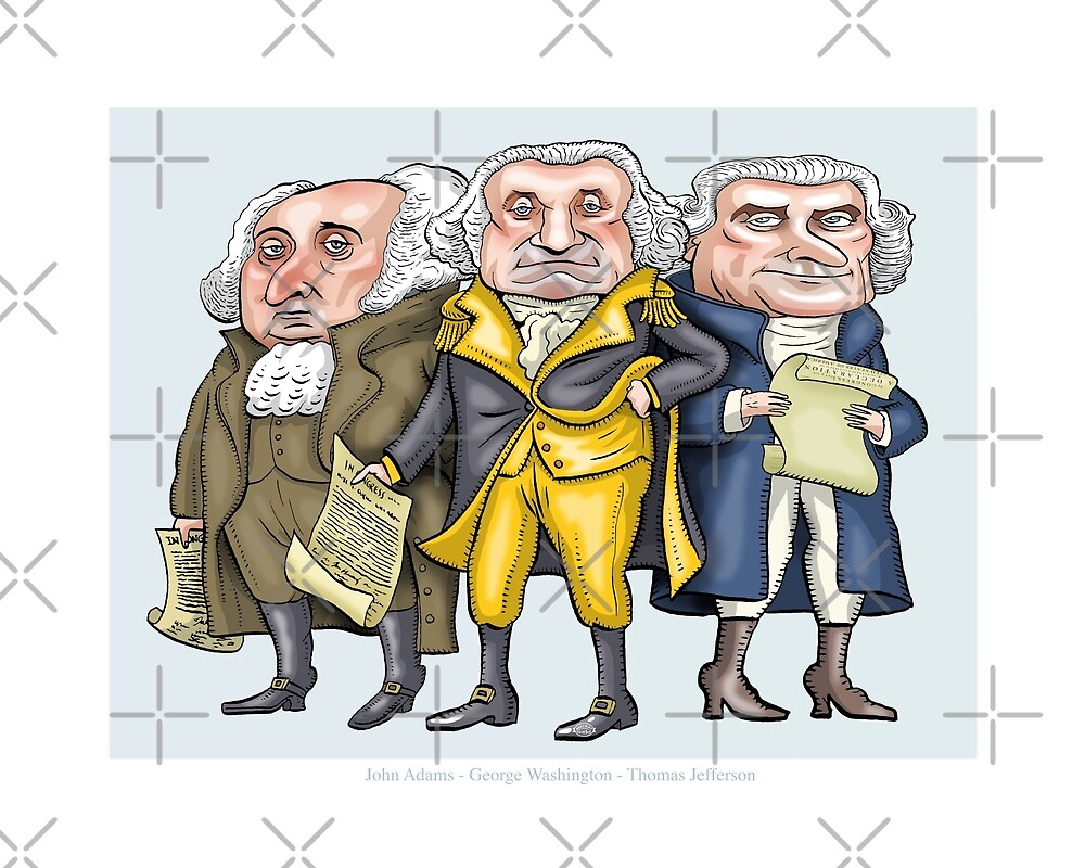 "Founding Fathers | By Graeme MacKay" by MacKaycartoons | Redbubble