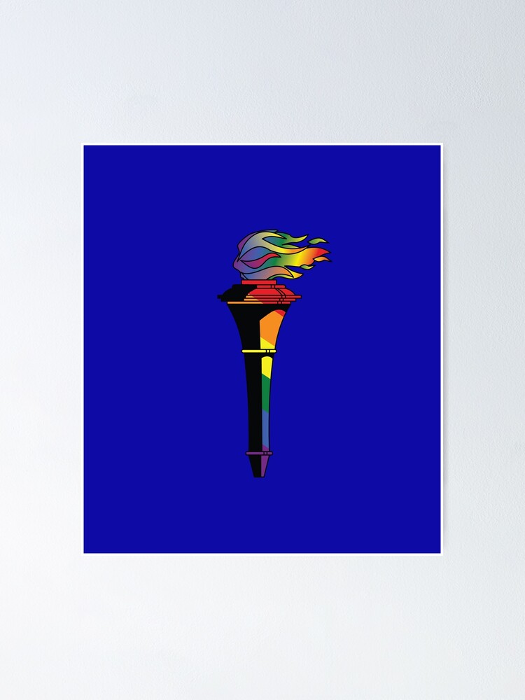 "LGBT Flame" Poster for Sale by Civil-Woke | Redbubble