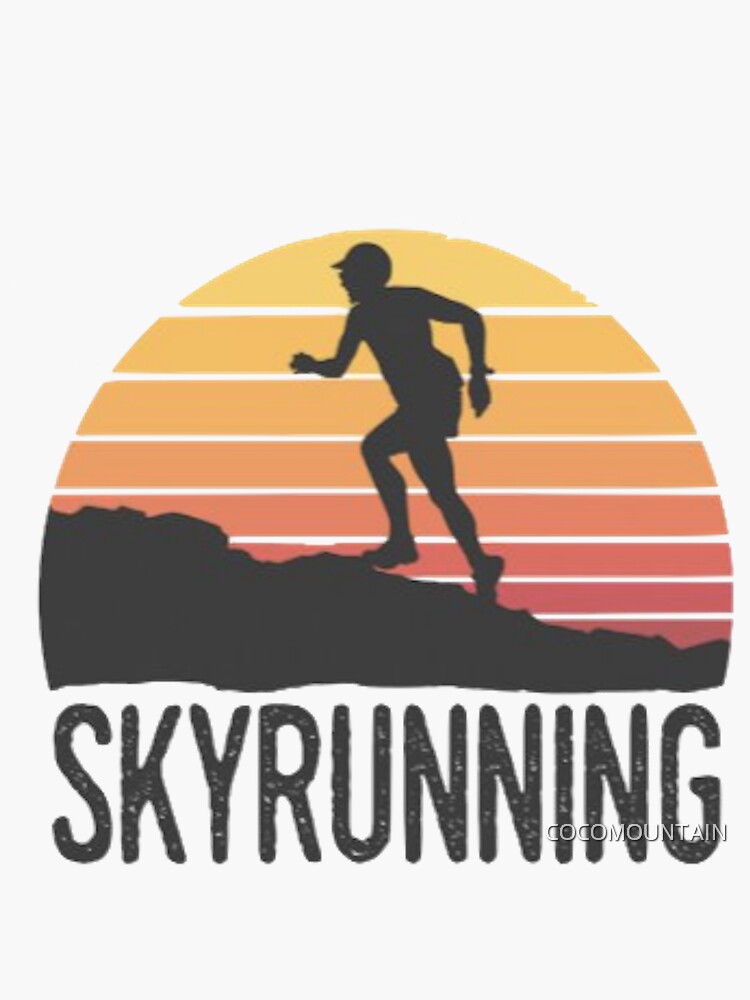 "trail running" Sticker for Sale by COCOMOUNTAIN | Redbubble