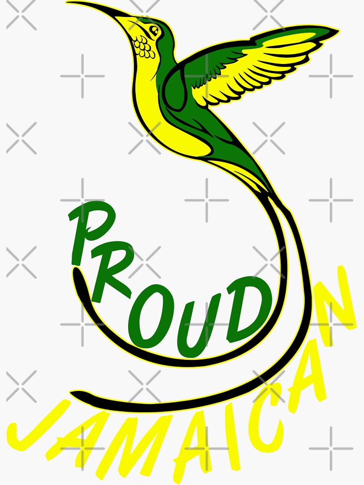 "Proud Jamaican - Doctor Bird Jamaica" Sticker for Sale by ...