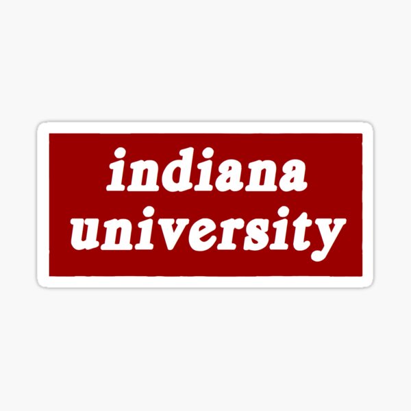 "indiana university " Sticker for Sale by ekneifel | Redbubble