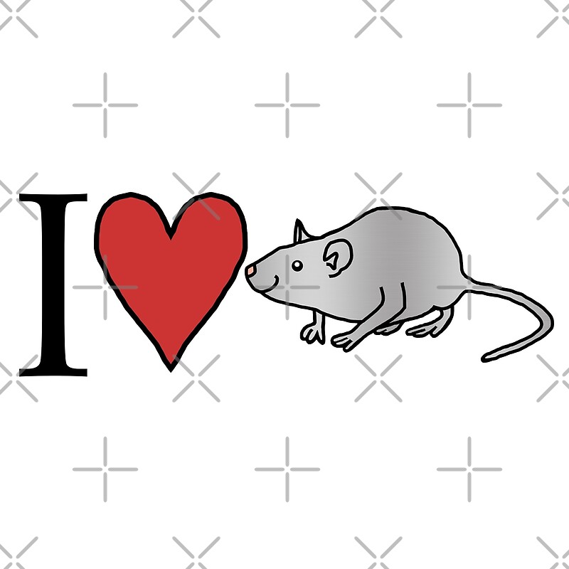 "I love Rats" by ellenhenry | Redbubble