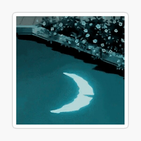 "~ blue moon ~ " Sticker by purplekoala7 | Redbubble