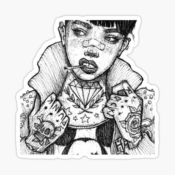 "Bad" Sticker by mikekoubou | Redbubble