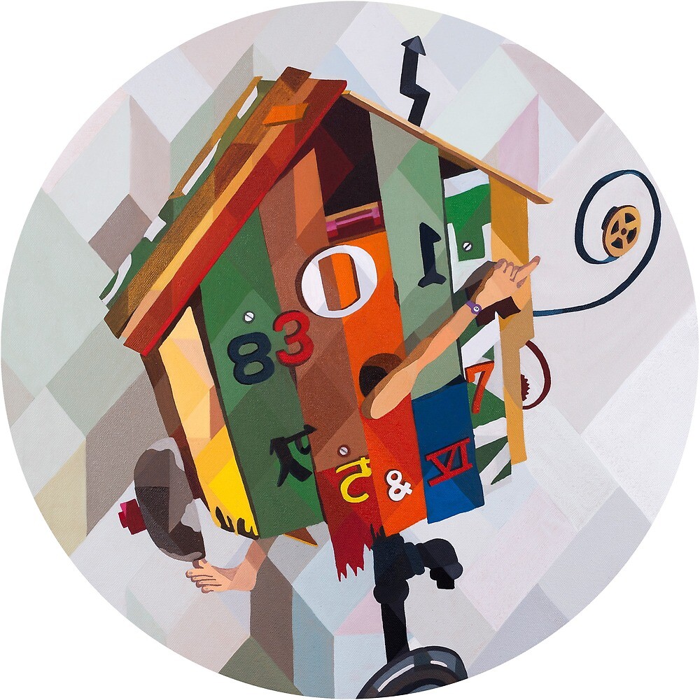 "Clock - With Augmented Reality" by Yunuen Esparza | Redbubble