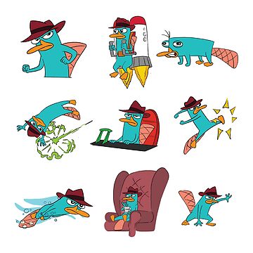 "You Can Call Him Agent P" Sticker for Sale by polliadesign | Redbubble