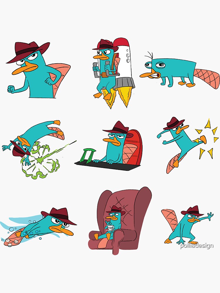 "You Can Call Him Agent P" Sticker for Sale by polliadesign | Redbubble