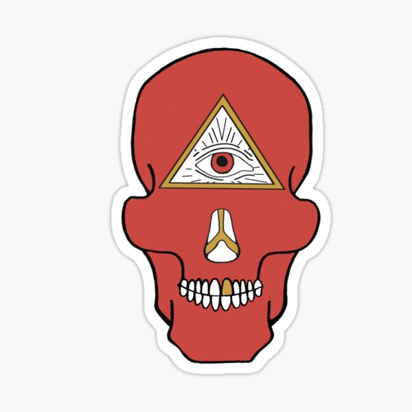"skull with gold tooth " Sticker by jazmatazz | Redbubble