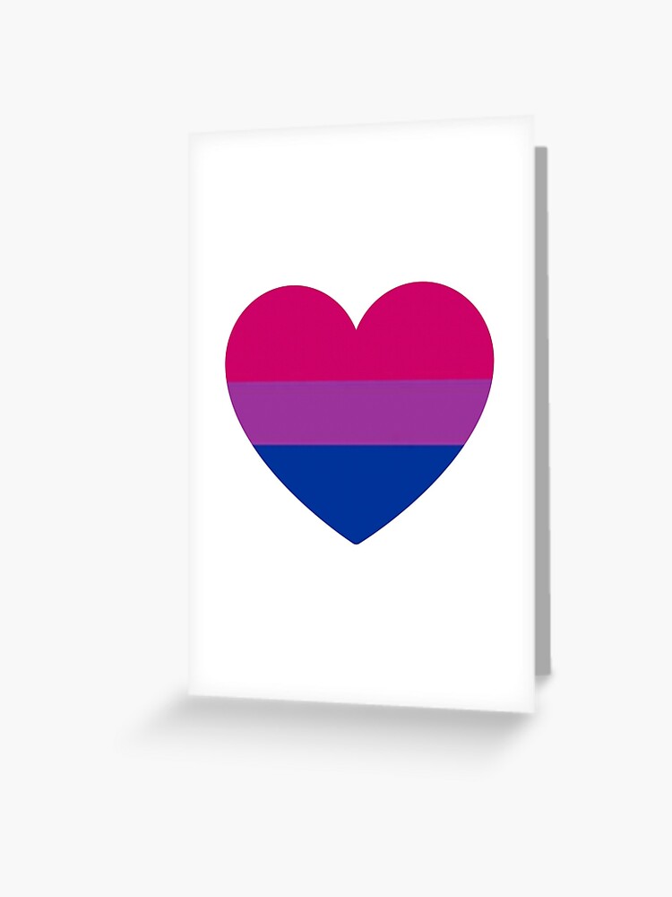 LGBT Bi Heart Card Greeting Cards Paper Love Cards etna.com.pe