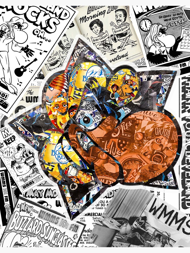 "WMMS The Buzzard" Sticker for Sale by BlankCanvasCLE | Redbubble