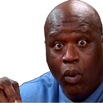 "Shaq eats Hot Wings " Sticker for Sale by ericelliot | Redbubble