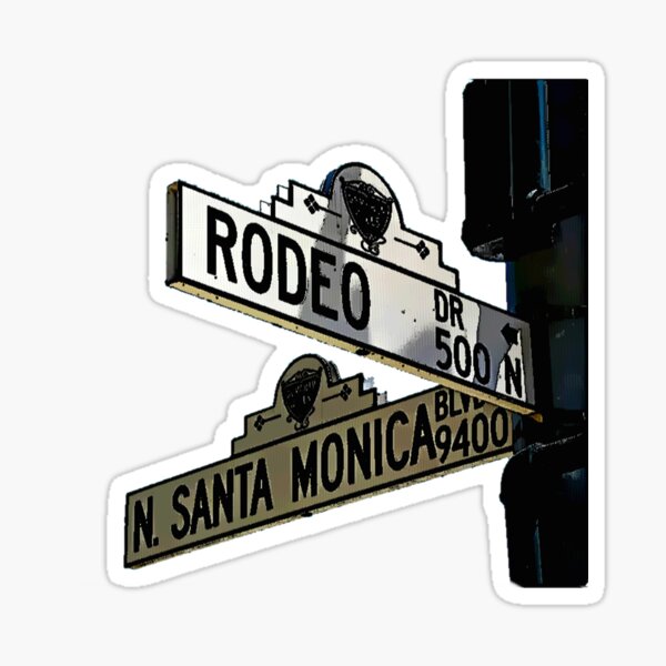 "Rodeo Drive" Sticker by csachs | Redbubble