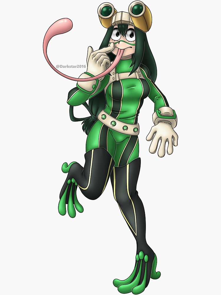"my hero acadamia, froppy" Sticker by Darkstar2016 | Redbubble