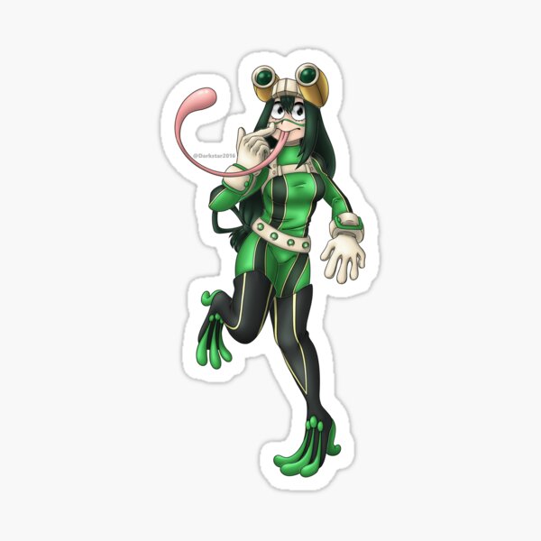 "my hero acadamia, froppy" Sticker by Darkstar2016 | Redbubble