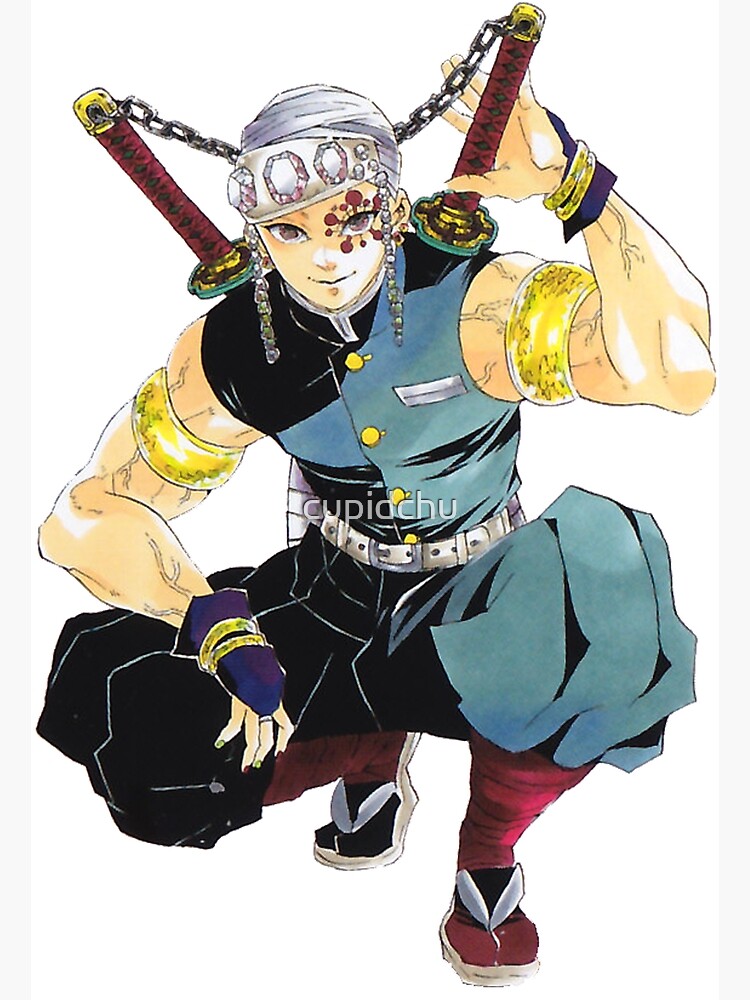 "Tengen Uzui Kimetsu No Yaiba Demon Slayer" Poster for Sale by cupidchu ...