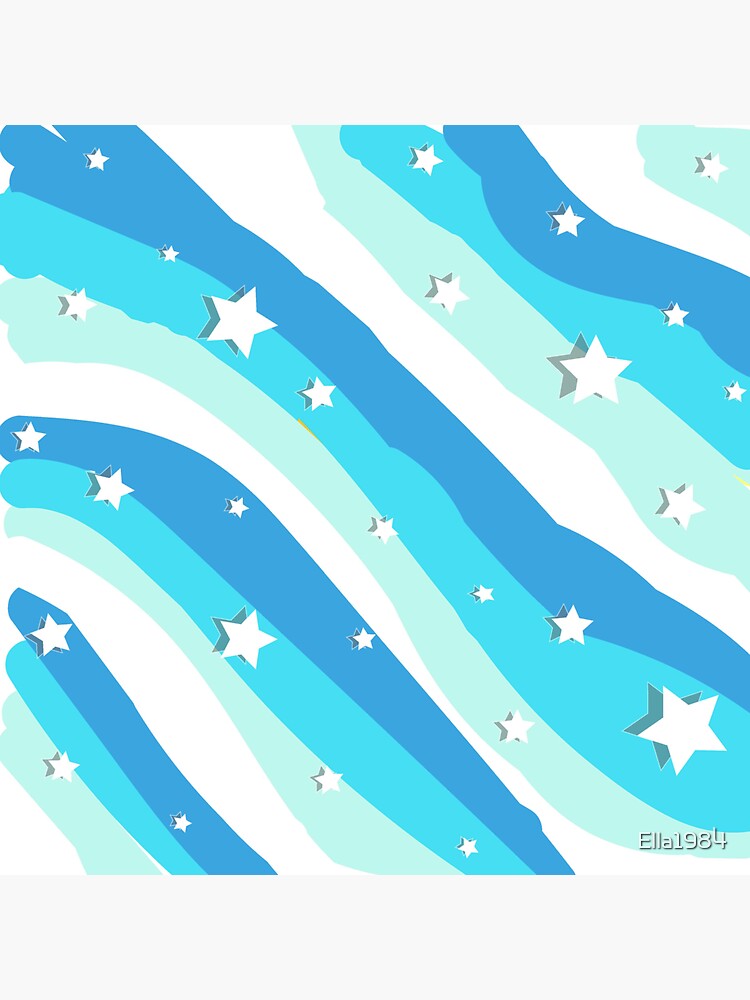 "Blue 70s vsco stripes" Sticker for Sale by Ella1984 | Redbubble