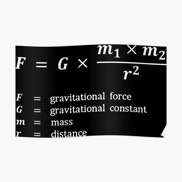 Gravitational Force Posters | Redbubble
