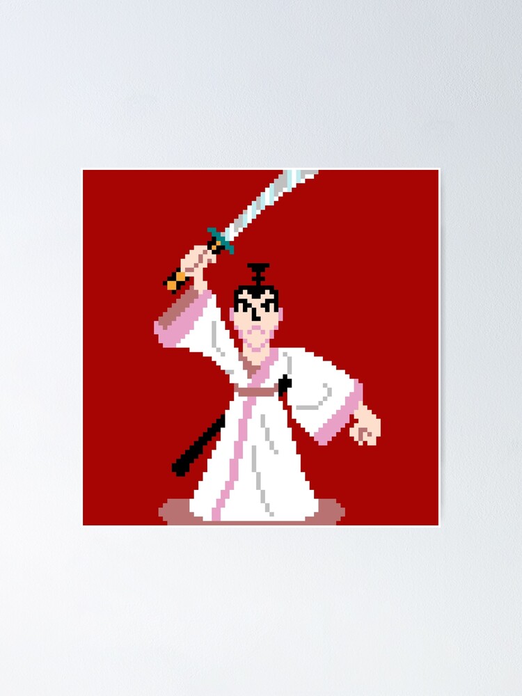 "Samurai Jack Pixel Art - Triumph" Poster for Sale by potluck | Redbubble